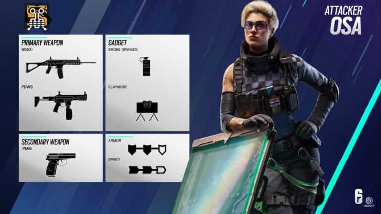 Rainbow Six Siege Osa Operator Guide: Loadout, Gadget, Tips, and more ...